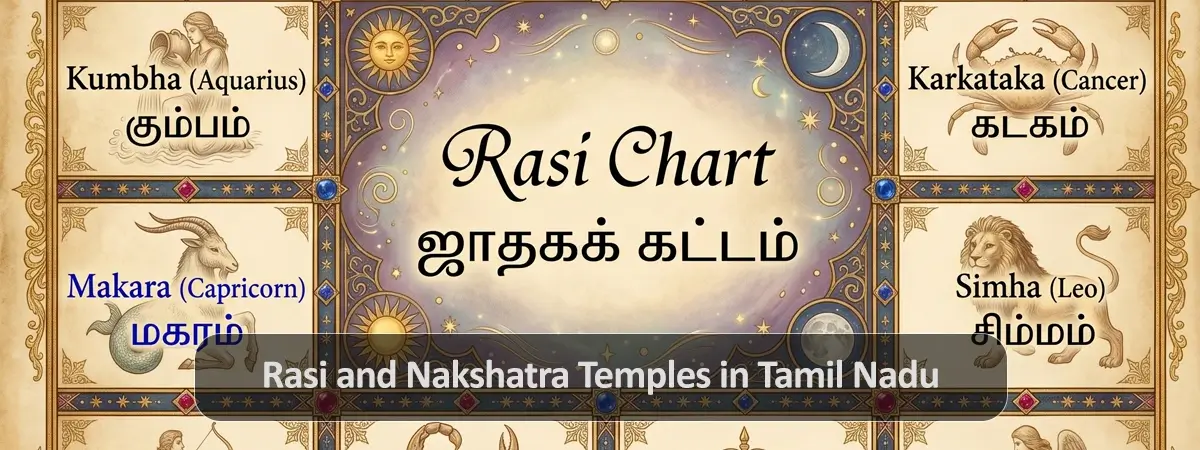 12 Rasi & 27 Nakshatra Temples in Tamil Nadu Guide